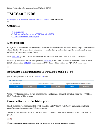 teltonika FMC640 4G LTE Cat 1 Truck Tracker Owner’s Manual | Manualzz