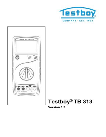 TESTBOY TB 313 Manuel d'utilisation: Multimètre numérique | Manualzz
