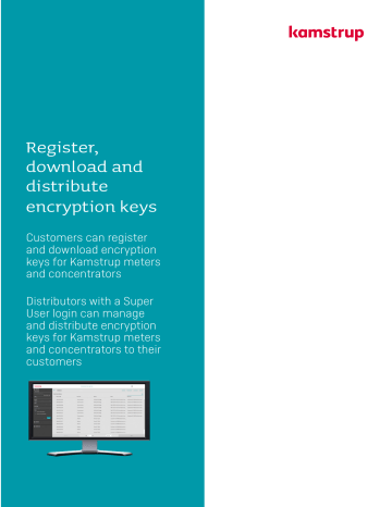 Kamstrup Encryption Key Service Guide | Manualzz