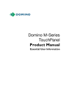 Domino M-Series TouchPanel Product Manual + AI Chat & PDF Download | Manualzz