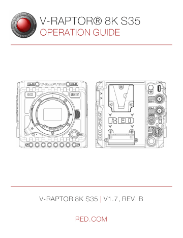 RED V-RAPTOR 8K S35 Operation Guide - Download PDF | Manualzz