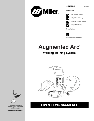 Miller AUGMENTED ARC WELDING TRAINING SYSTEM Manual | Manualzz