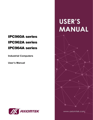 Axiomtek IPC964A Industrial System User Manual | Manualzz