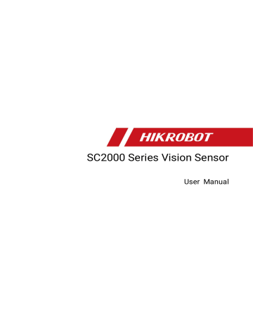 Hikrobot UD19529B SC2000 Series Vision Sensor Manual | Manualzz