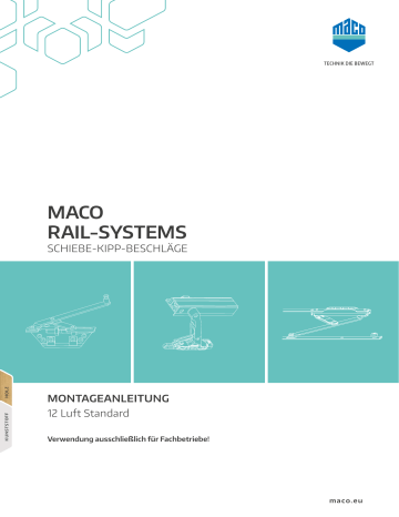 MACO Rail Systems timber Installationsanleitung | Manualzz