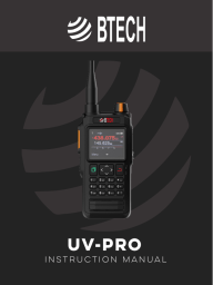 BTECH UV-PRO - User manual, Owner's manual