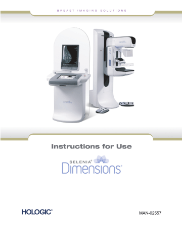 Hologic Selenia Dimensions Instructions for Use | Manualzz