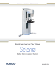 Hologic Selenia Dimensions Mammography System User Guide | Manualzz