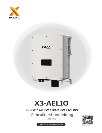 Solax X3-AELIO Energy Storage Inverter Handleiding | Manualzz
