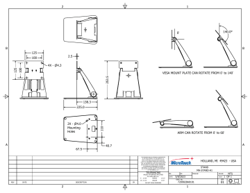 MicroTouch MA-STAND-A1 Schematic | Manualzz