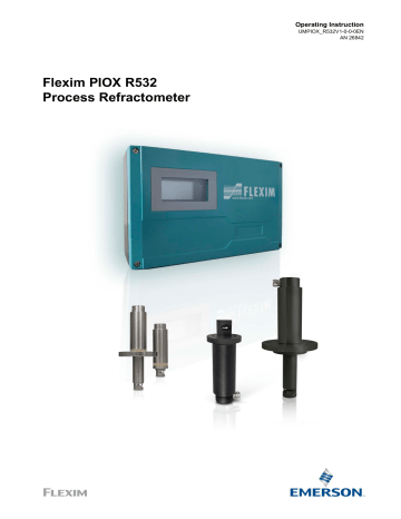 Flexim PIOX R532 Process Refractometer Manual | Manualzz