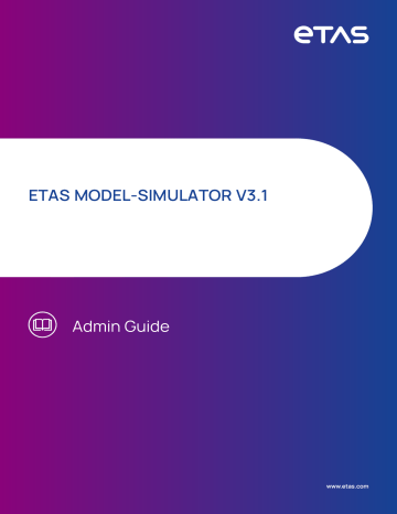 ETAS MODEL-SIMULATOR V3.1 Admin Guide | Manualzz