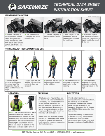 SafeWaze FS902 Suspension Trauma Steps Manual | FS902 pdf manual ...