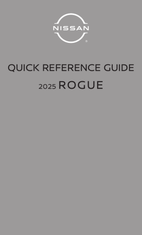 Nissan Rogue 2025 Quick Reference Guide | Manualzz