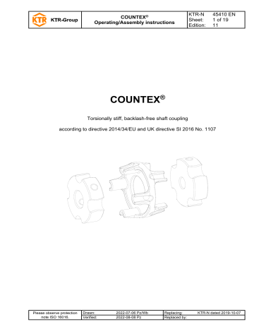 KTR COUNTEX Operating/Mounting Instructions | Download Manual | Manualzz