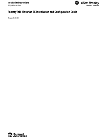 FactoryTalk Historian SE Installation Instructions - Manual | Manualzz