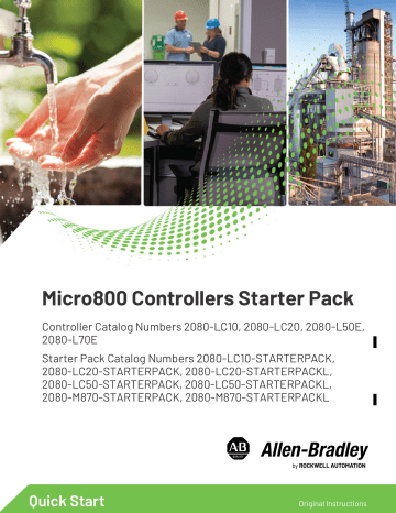 Allen-Bradley Micro800 Controllers Starter Pack Quick Start Guide ...