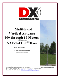 DX Engineering DXE-MBVE-5A-4UPR - Instructions manual, Manual