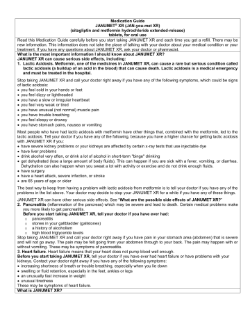 JANUMET XR Medication Guide - Read Before Using | Manualzz