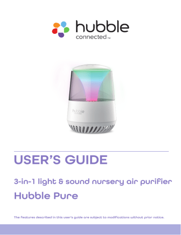 Hubble PURE 3-in-1 Air Purifier User Guide | Manualzz