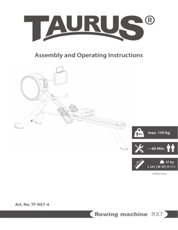 Taurus Rower RX7 Owner's Manual | Manualzz