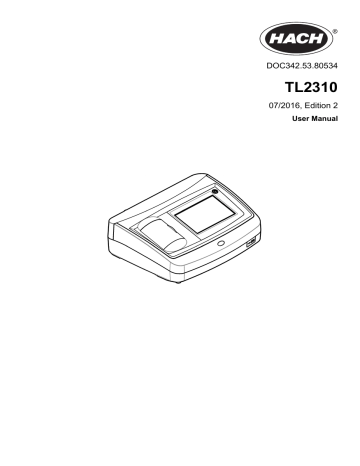 HACH Bench top turbidity meters, TL23 User Manual | Manualzz