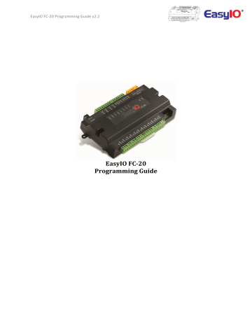 EasyIO FC-20 Programming Guide v2.2 | Manualzz