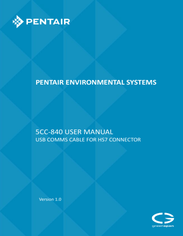 5CC-840 USB Comms Cable User Manual | Manualzz