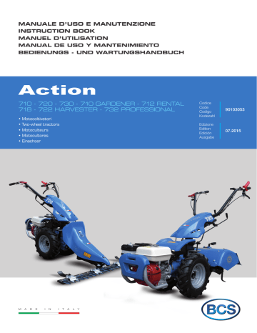 BCS Action Two-Wheel Tractor Manual | Manualzz