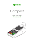 Clover Compact Payment Terminal User Guide | Manualzz