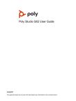 Poly Studio G62 User Guide | Manualzz