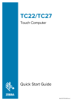 Zebra TC22/TC27 User Guide: Setup, Features & Troubleshooting | Manualzz