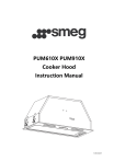 Smeg PUM610X/PUM910X Cooker Hood Manual | Manualzz