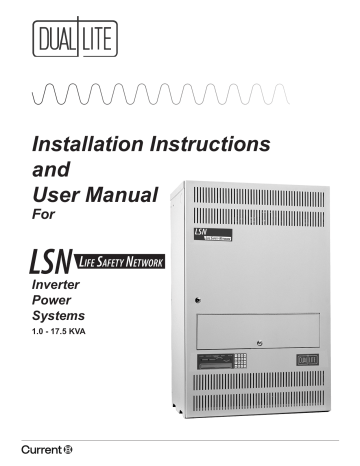 Dual-Lite LSN Inverter Installation Guide | Manualzz