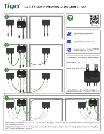 Tigo TS4-A-O Duo Quick Start Guide | Manualzz