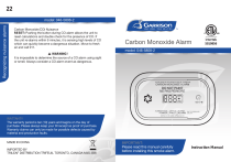 Garrison 046-5808-2 Carbon Monoxide Alarm Manual | Manualzz