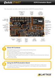 Lattice ECP5 Evaluation Board - User manual, Quick start Guide