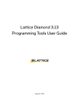Lattice Diamond 3.14 Programming Tools User Guide | Manualzz