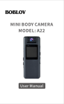 BOBLOV A27 Body Camera User Manual | AI Chat & PDF Access | Manualzz
