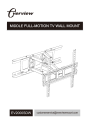 EVERVIEW Full Motion TV Wall Mount User Manual | Manualzz