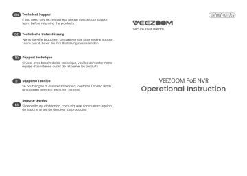 Veezoom 4K NVR 8 Channel Manual de usuario | Manualzz
