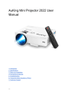 AuKing 2022 Mini Projector User Manual | Manualzz