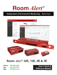 Avtech Room Alert 32S, 12S & 3S Reference manual | Manualzz