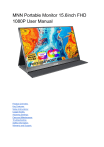 MNN Portable Monitor 15.6inch FHD User Manual + AI Chat & PDF Download | Manualzz