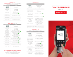 Ingenico MOVE 5000 - User manual, quick guide, User Guide
