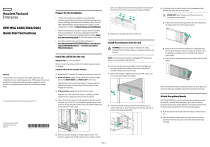 HPE MSA 1060, MSA 2060, MSA 2062 Quick Start Instructions | Manualzz