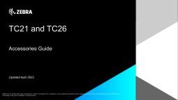 Zebra TC21 - Quick start Guide, Reference guide, User Guide