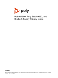 Poly G7500 - Setup Sheet, User guide, User Guide