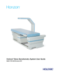 Hologic Horizon Bone Densitometry System User Guide | Manualzz