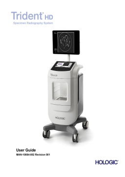 Hologic Trident HD - User Guide, Reference guide, Instructions